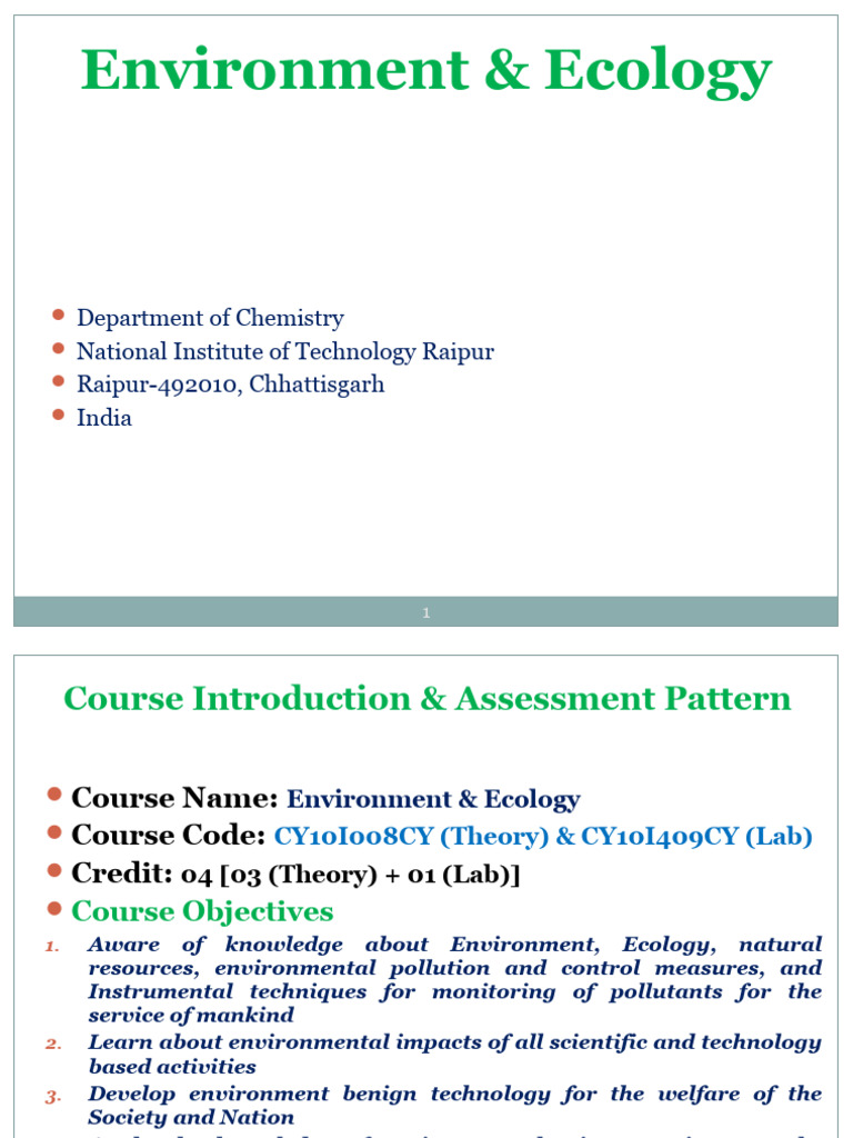 1-2 Environment and Ecology | PDF | Natural Environment | Ecosystem