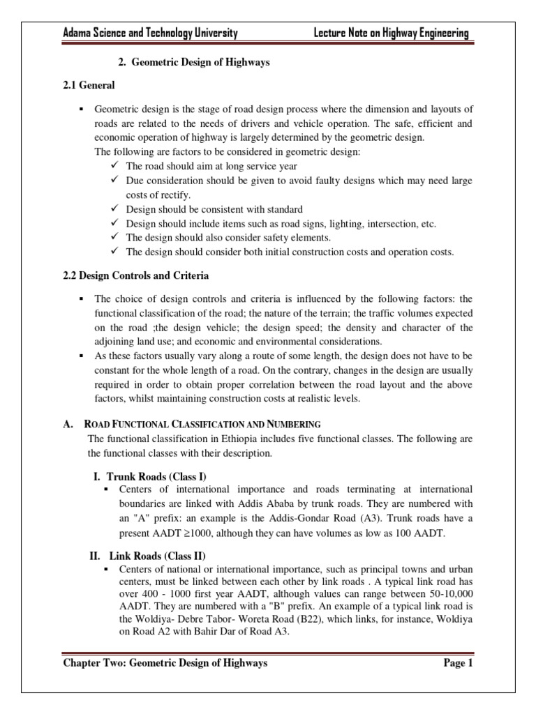 Highway Design for Engineers | PDF | Traffic | Road