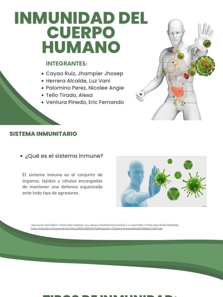 Sistema inmunitario PPT LISTO | PDF | Sistema inmune | Linfocitos