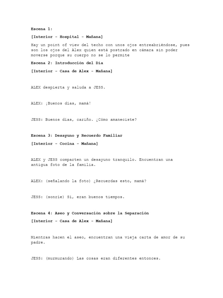 Guion Sobredosis de Amor | PDF