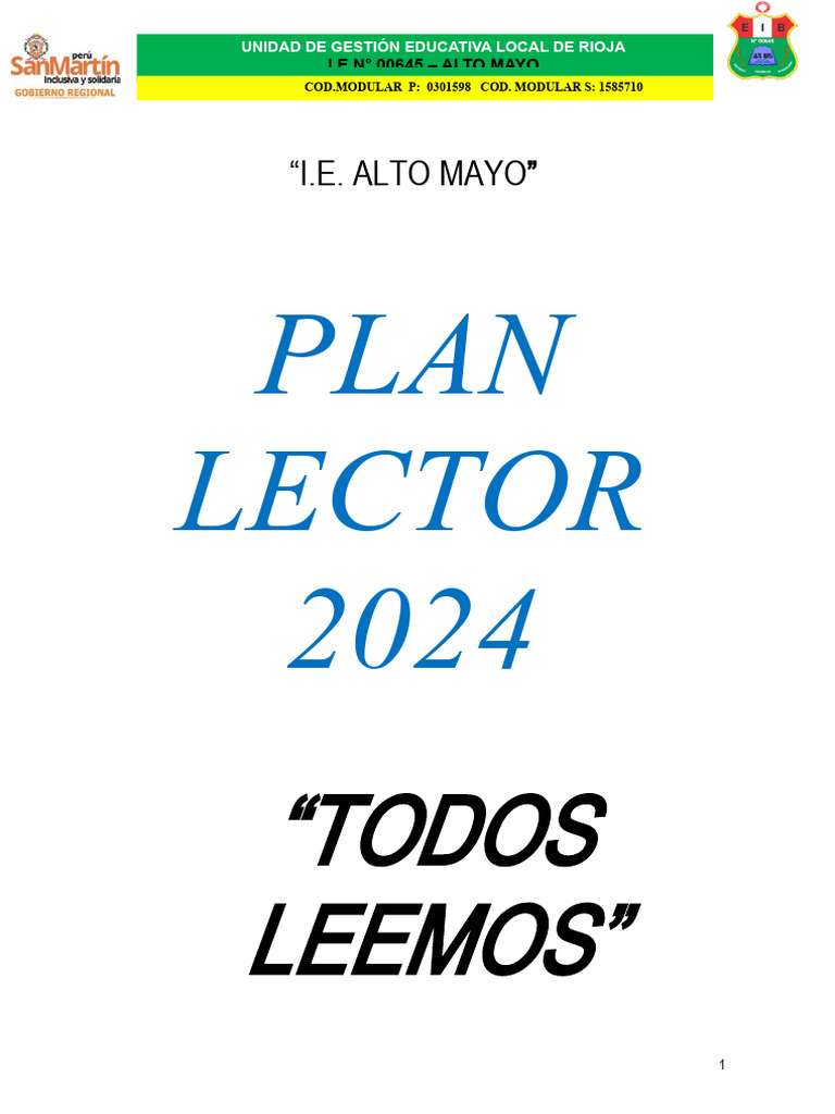 Plan Lector | PDF