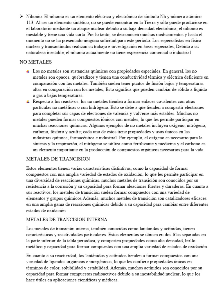 Grupos metales ligeros | PDF | Rieles | Elementos químicos