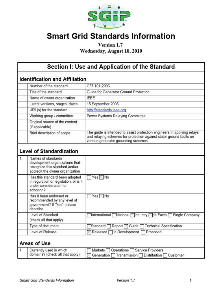 IEEE C37101 IEEE Guide For Generator Ground Protection 200603 | PDF ...