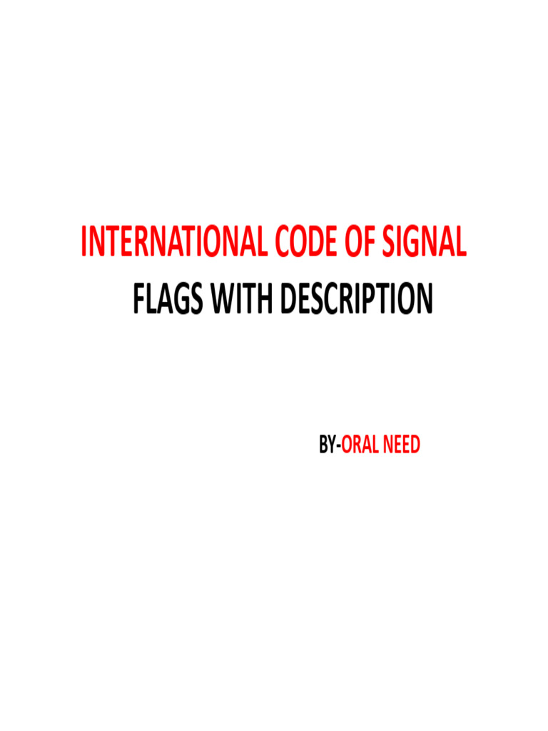 Flag Signals | PDF | Flag | Rectangle
