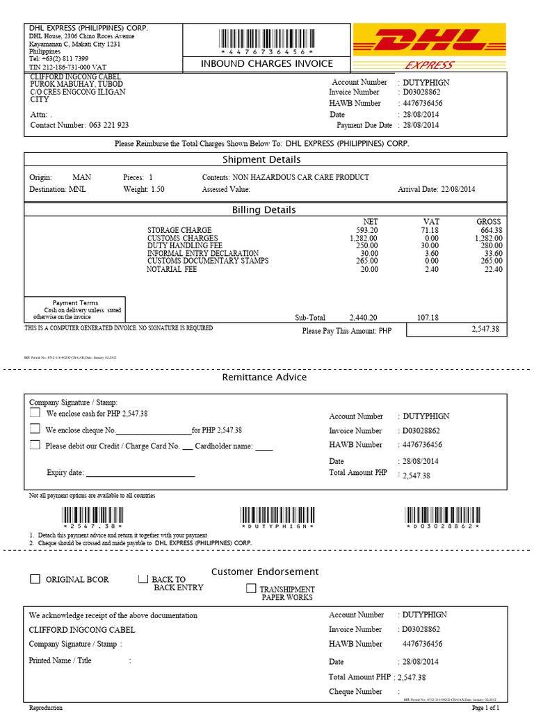 Facture de | PDF | Payments | Cheque