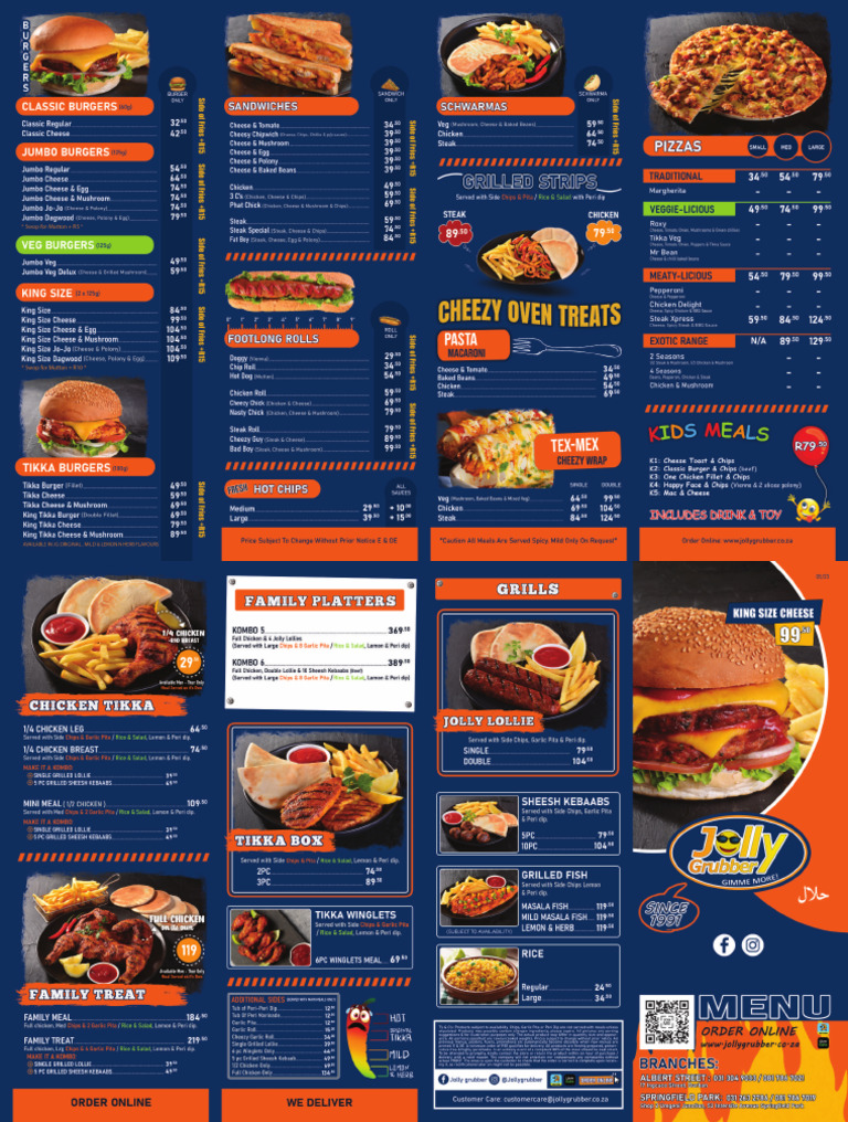 Jolly Grubber Menu 2023 - June | PDF