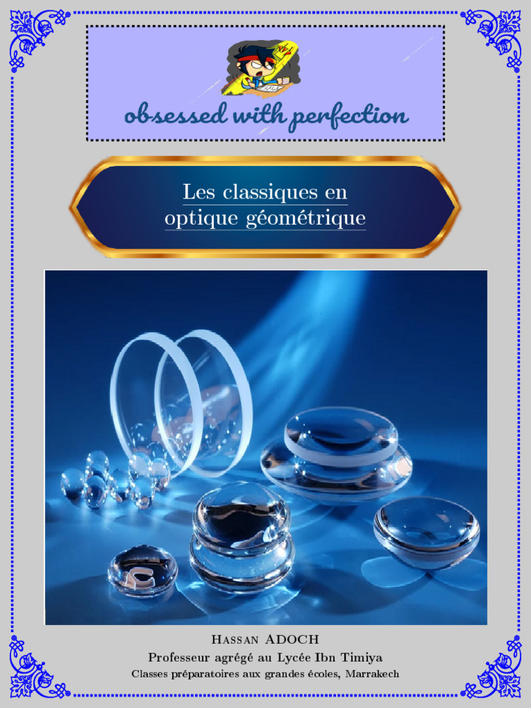 Exercices Corrigés en Optique Géométrique | PDF | Réfraction | Indice ...