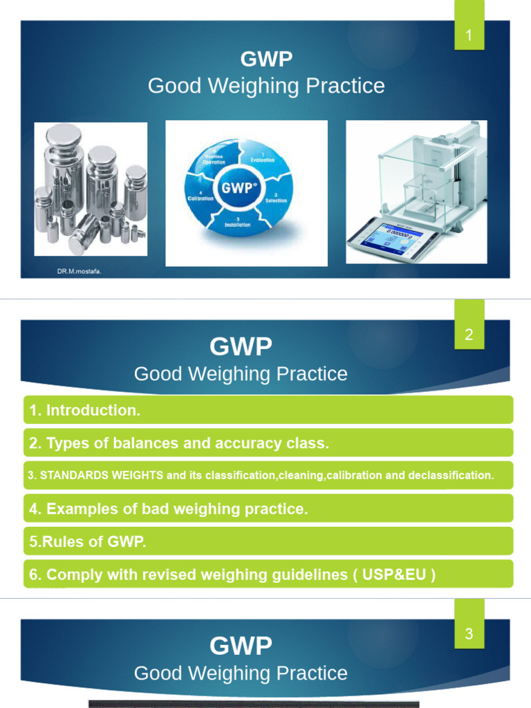 GWP® | PDF | Weighing Scale | Weight