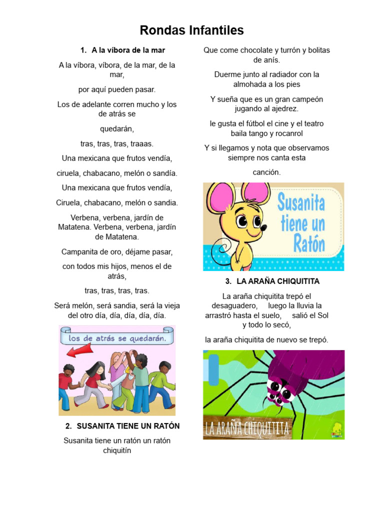 15 Rondas Infantiles | PDF