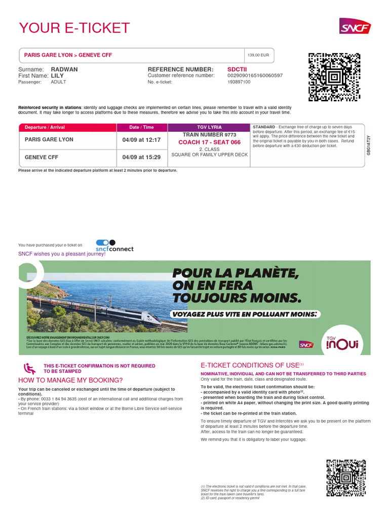 PARIS GARE LYON-GENEVE CFF 04-09-22 RADWAN LILY SDCTII JDbL3MCKWnon2GZDXMXr | PDF | Ticket ...