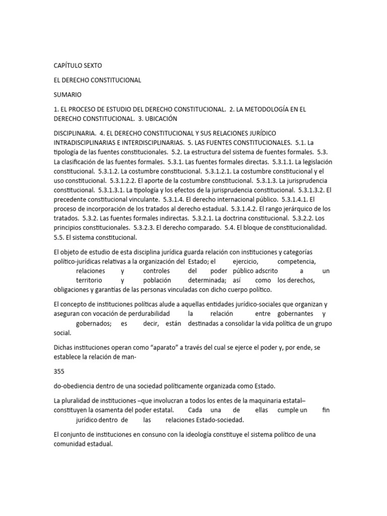 CAPÍTULO SEXTO Constitucion | PDF | Constitución | Ley constitucional