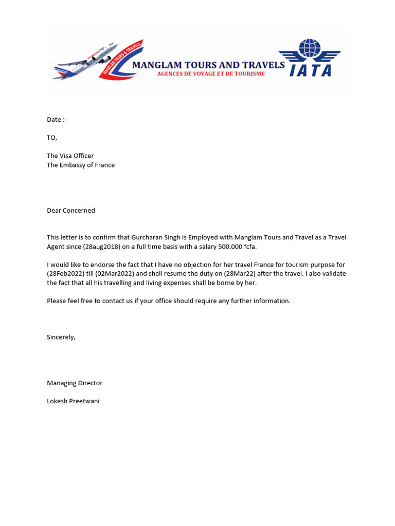 Noc Letter | PDF
