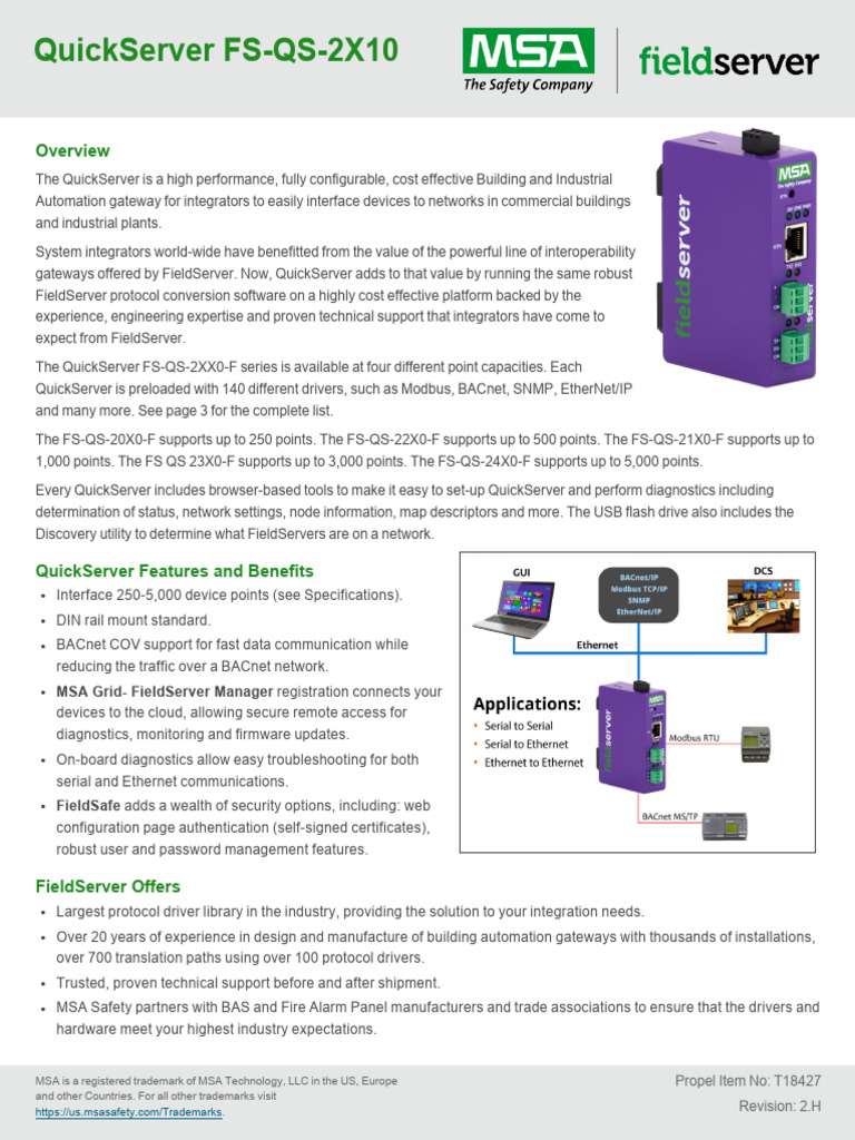 QuickServer FS-QS-2X10 | PDF | Computer Network | Computing