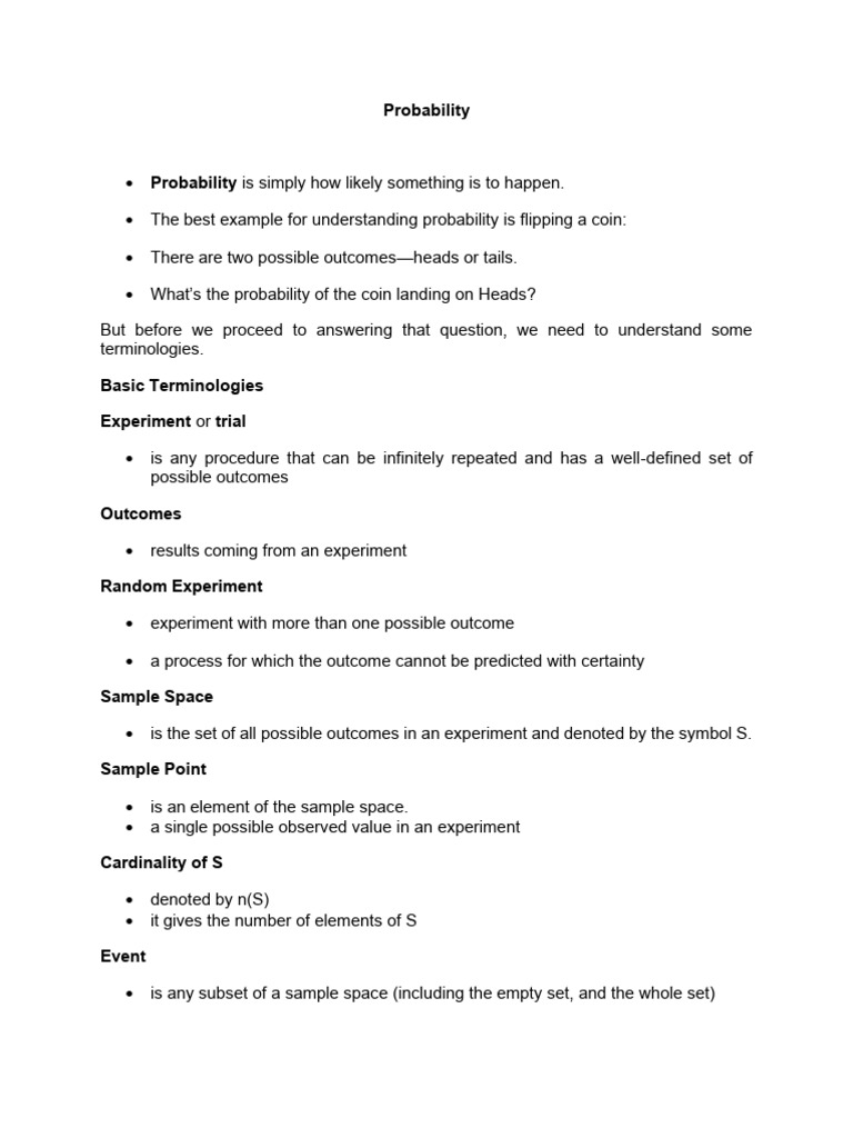 Probability | PDF | Probability | Applied Mathematics