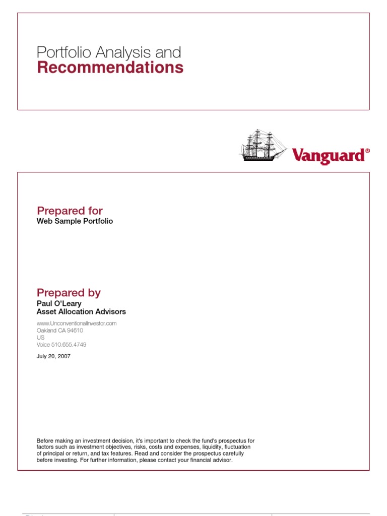 Sample Portfolio Review | PDF | Stock Market Index | Bonds (Finance)