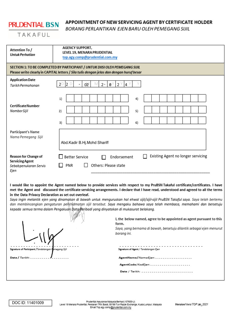 Toc - Form.pbtb - Jan 2021 | PDF