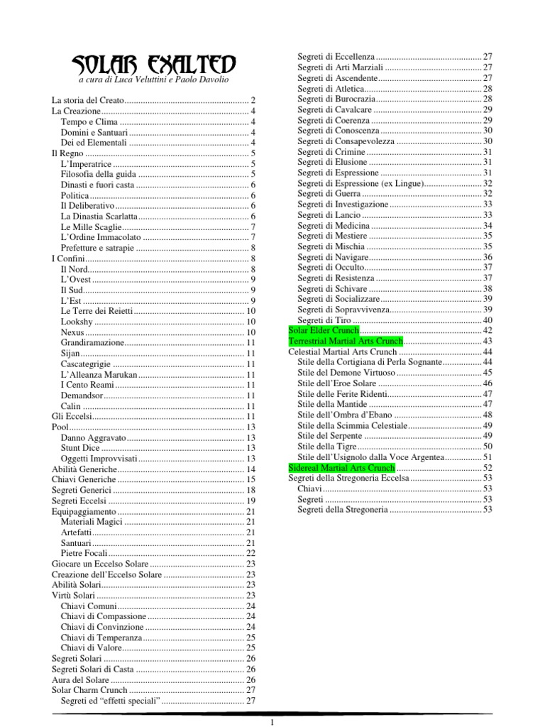Solar Exalted 0.91 | PDF