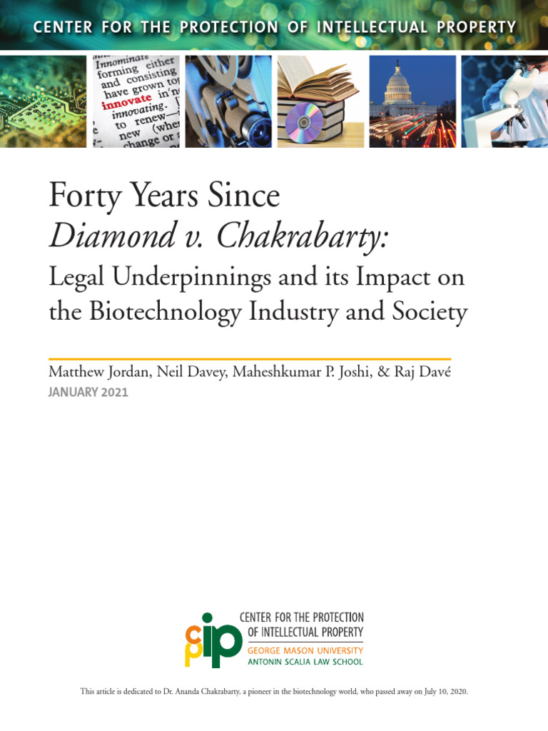 Forty Years Since Diamond V Chakrabarty | PDF | Polymerase Chain ...