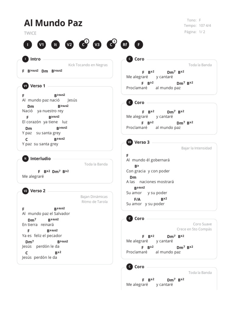 Al Mundo Paz-TWICE-Al Mundo Paz.F | PDF