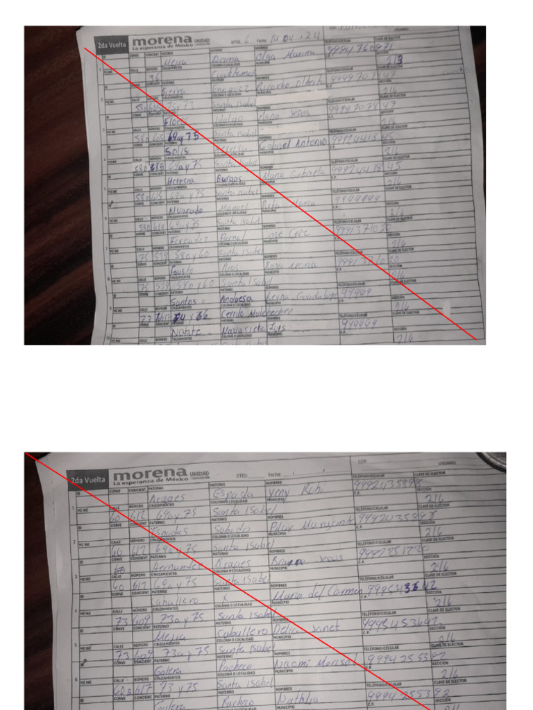 Ejemplo de Bitacoras Morena | PDF