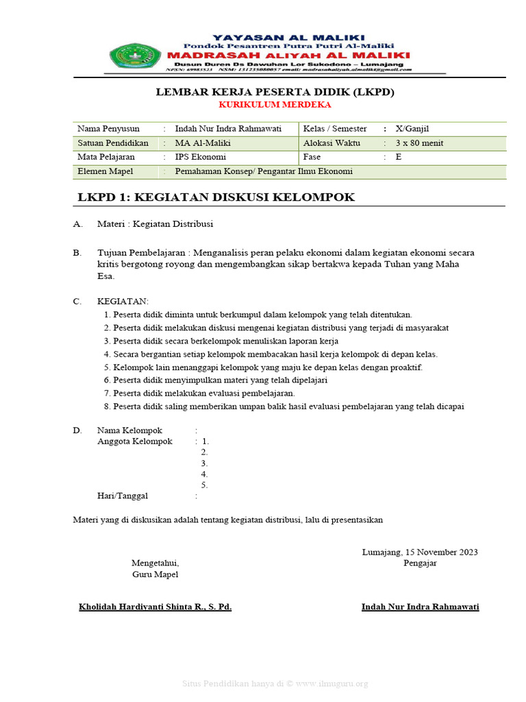 LKPD Indah | PDF | Karier & Perkembangan | Ilmu Sosial