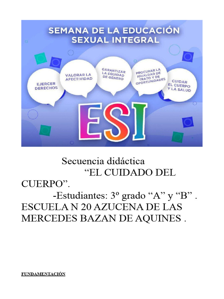 ESI 3 GRADO | PDF | Aprendizaje | Salón de clases
