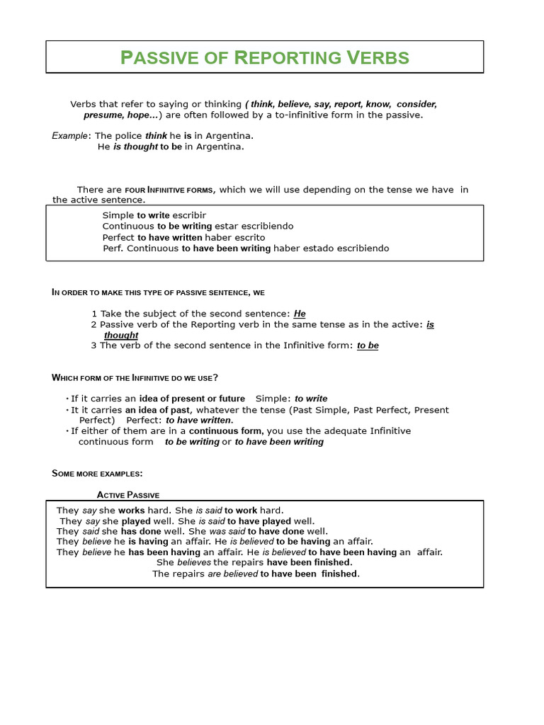Personal Passive and Causative Structure | Download Free PDF | Perfect ...