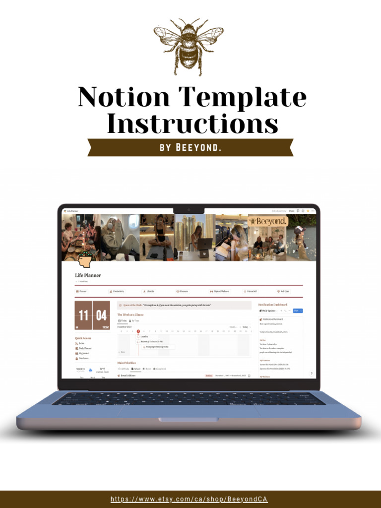 Life Planner Instructions by Bee Yond | PDF