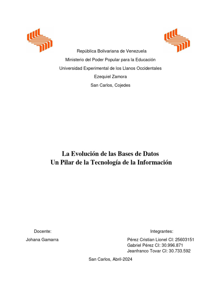 Ensayo Base de Datos | PDF | Bases de datos | No Sql