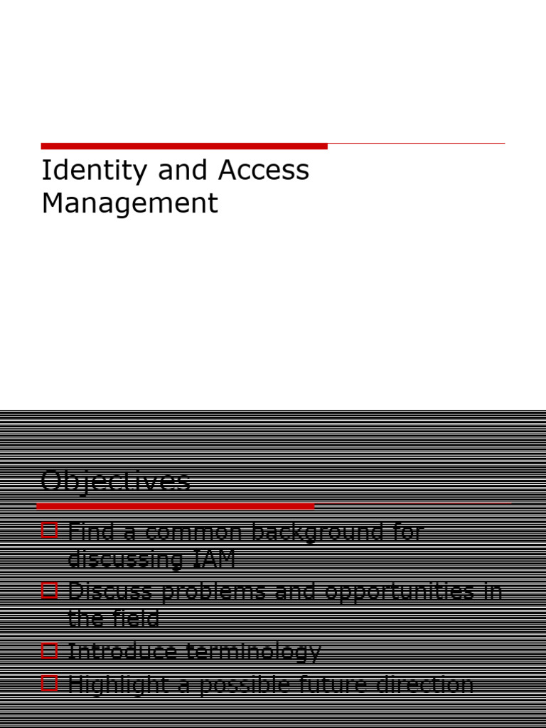 Identity Access Management | PDF | User (Computing) | Password