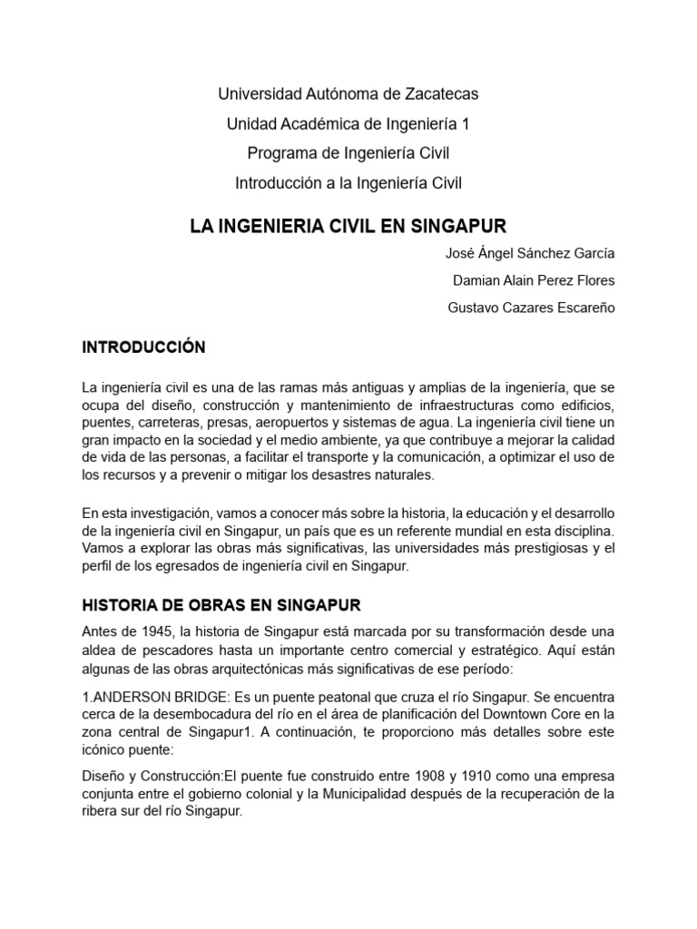 Sing Apur | PDF | Ingeniería | Ingeniero civil