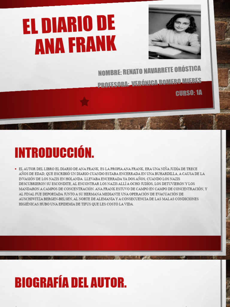 Ana Frank: Diario de una niña judía | PDF | Anne Frank | Alemania nazi