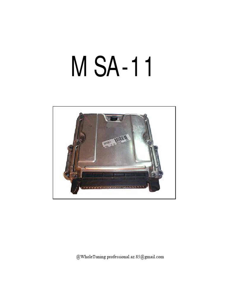 Msa 11 | PDF | Throttle | Diesel Engine
