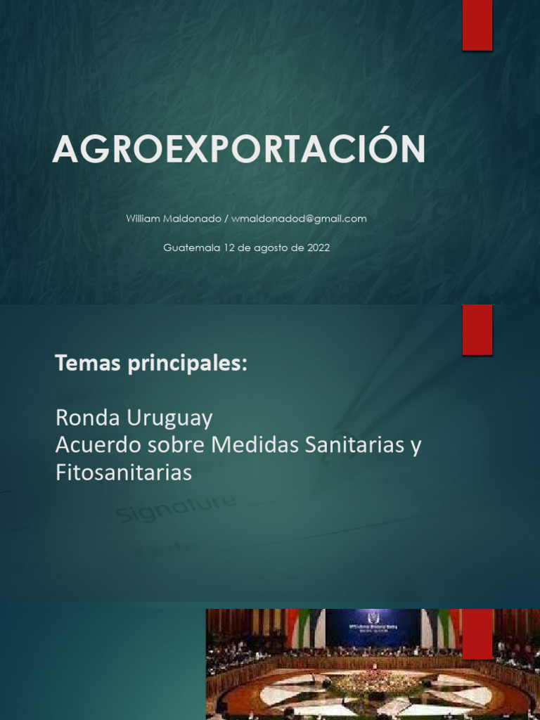 Presentación 3. Ronda Uruguay, Acuerdo MSF | PDF | Ronda Uruguay | Comercio