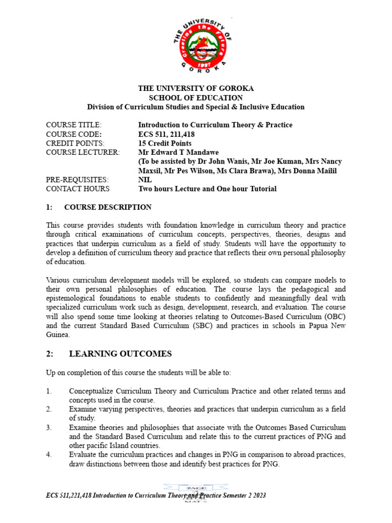 Curriculum Theory & Practice Overview | PDF | Curriculum | Essays