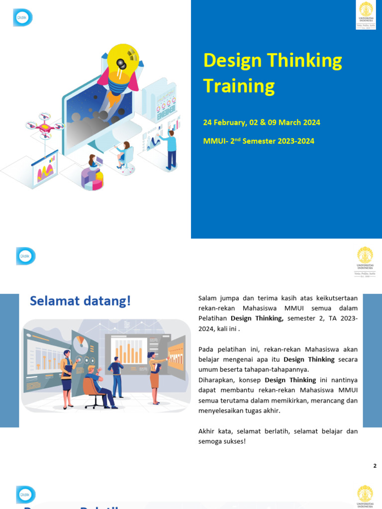 Pelatihan Design Thinking MMUI 2024 | PDF