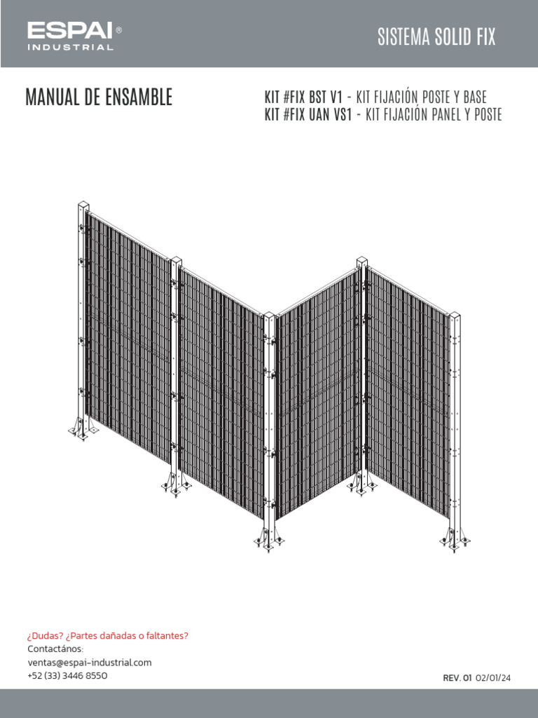Manual De Instalación Solid Fix 1 Pdf Metalurgia Herramientas