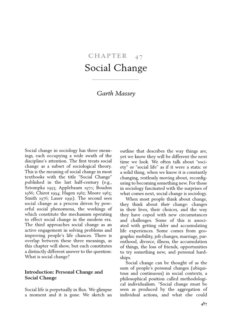 Understanding Social Change in Sociology | PDF | Sociology | Émile Durkheim