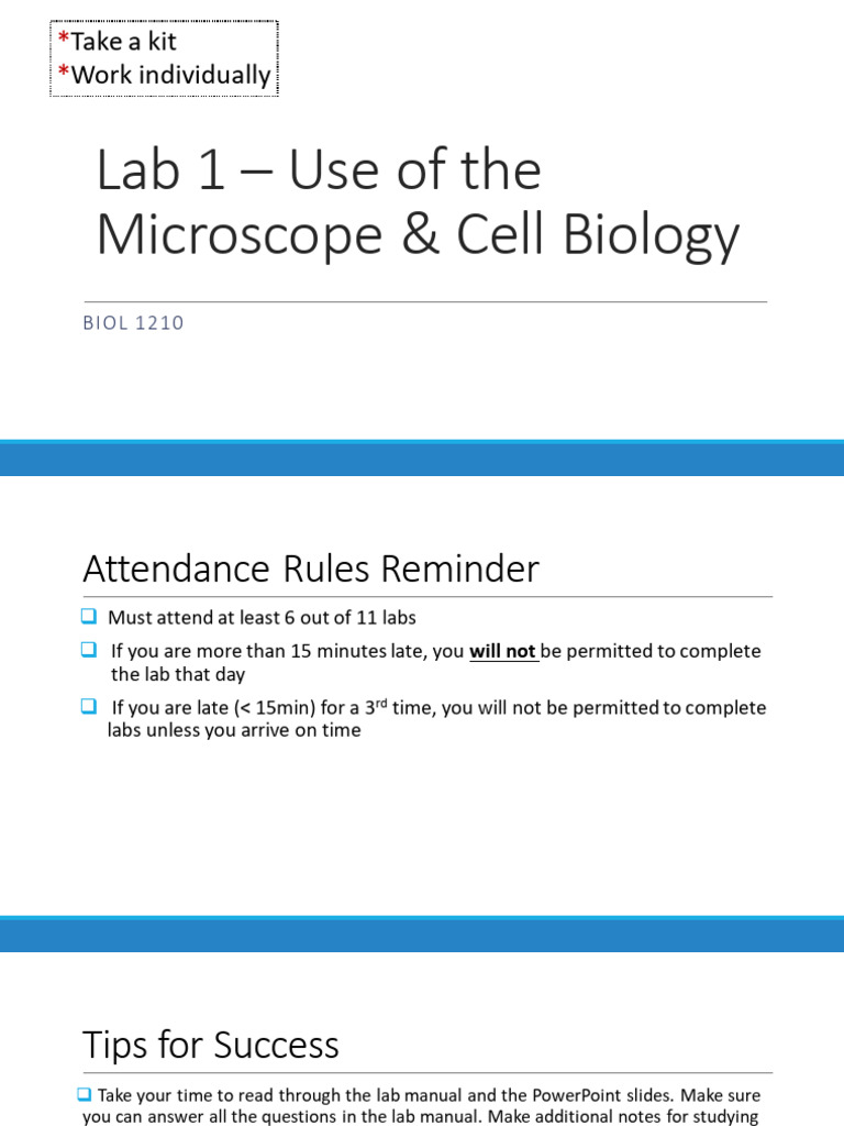 Biology Lab: Microscopes & Cells | PDF | Optics