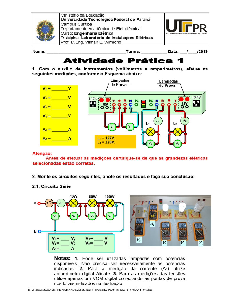 Aula 2-Atividade Pratica 1 | PDF | Engenharia | Eletrônicos