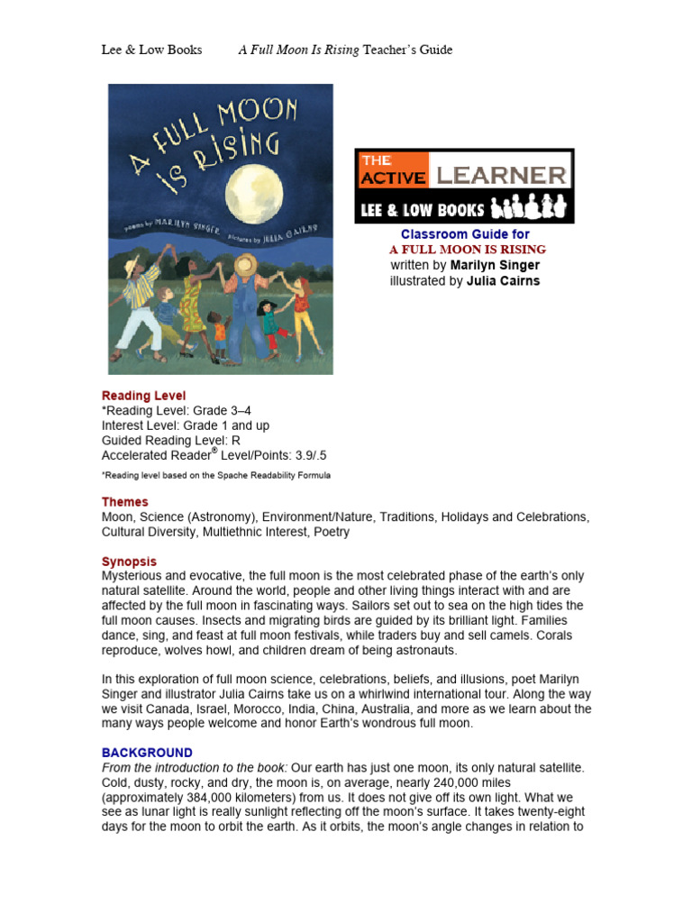 A Fool Moon Is Rising-Teachers - Guide | PDF | Moon | Tide