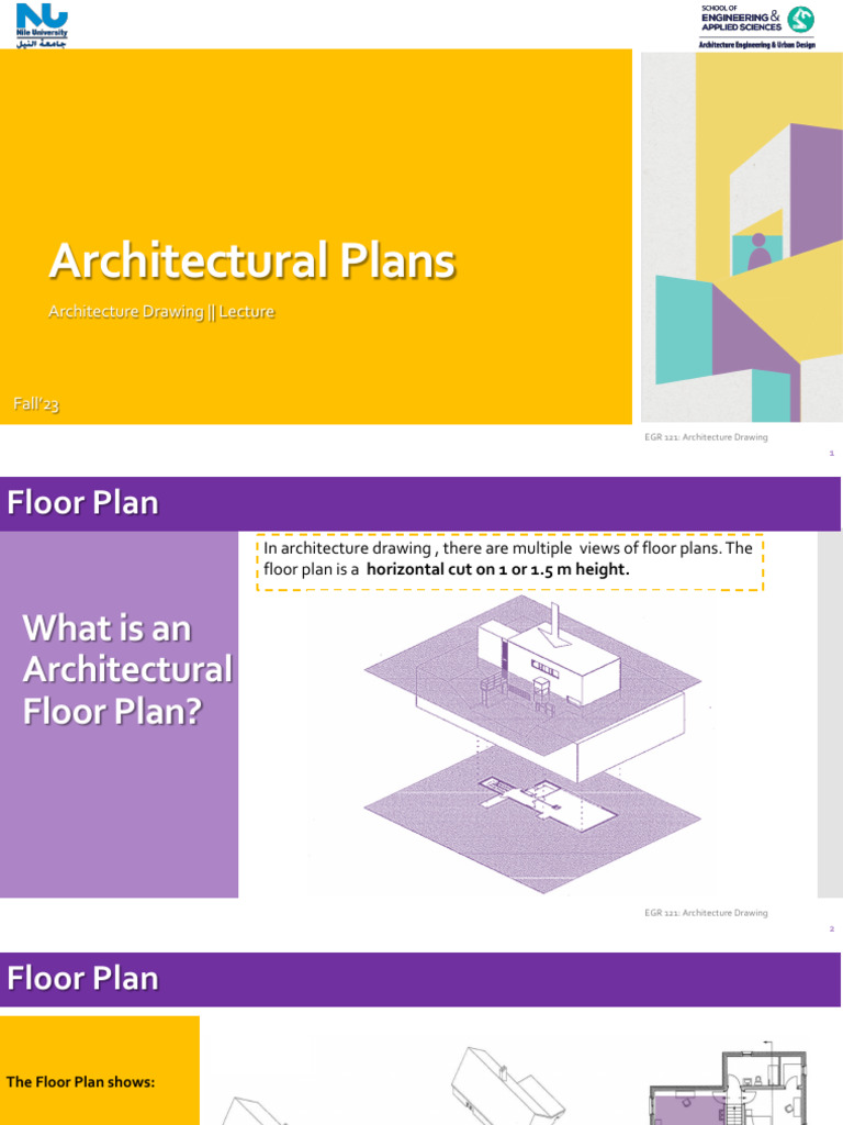 EGR 121_Lec.11_Part 2_Architectural Plans | PDF | Door | Architectural Design