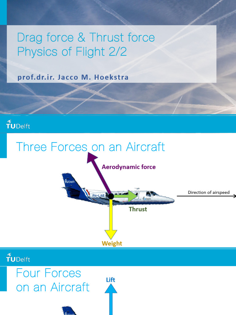SA01x 2021 Week 2 2 The Physics of Flight Thrust and Drag-Slides | PDF ...