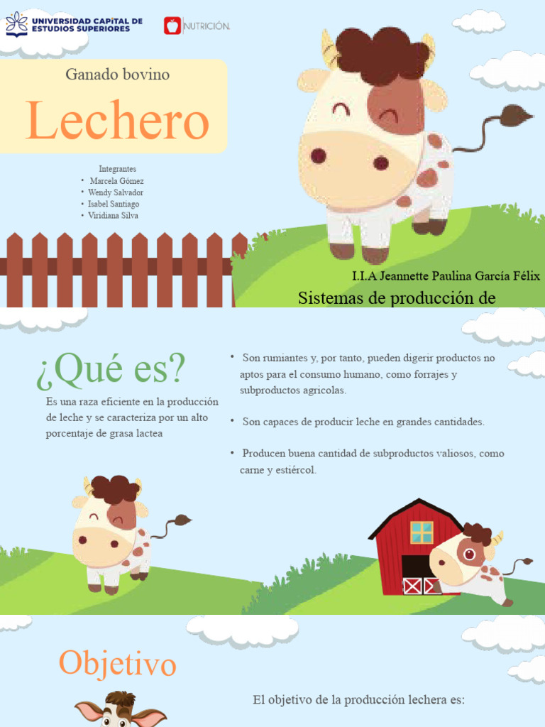 Producción y Crianza de Ganado Lechero | PDF | Leche | Vacas