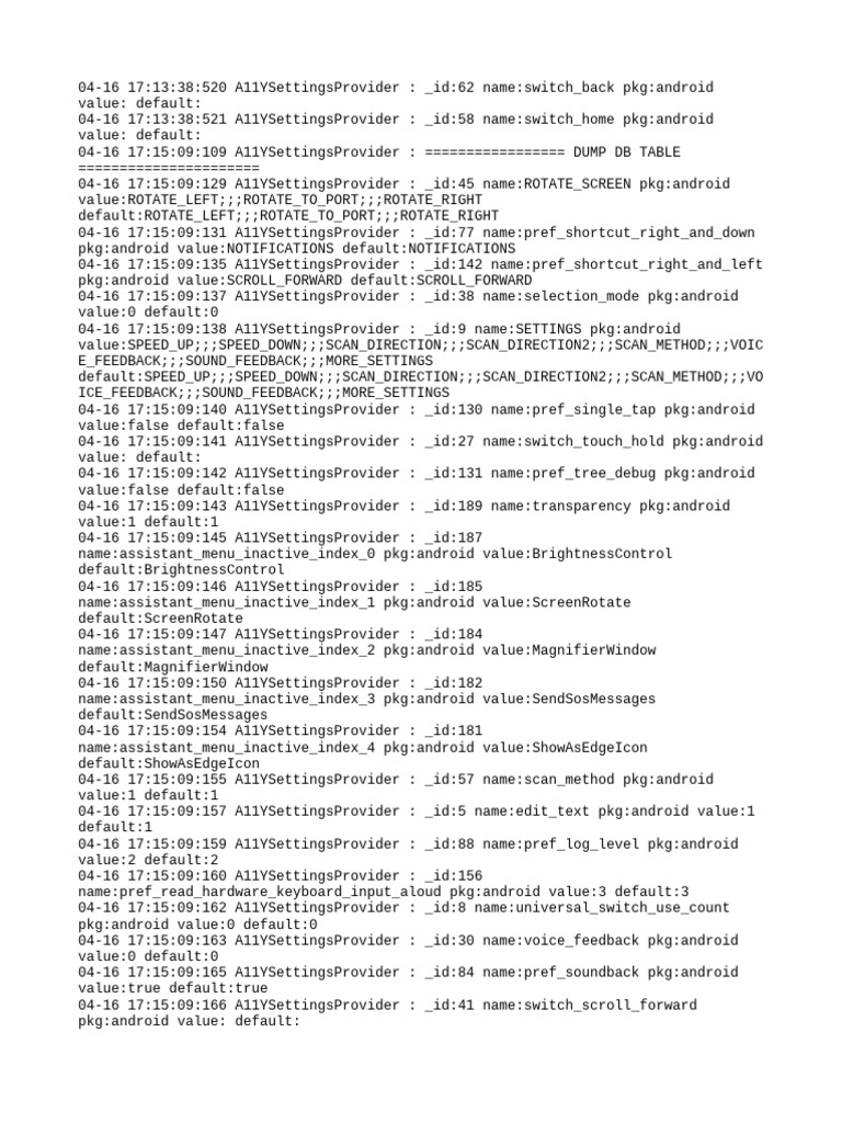 A11yprovider Log | PDF | Consumer Electronics | Embedded Linux