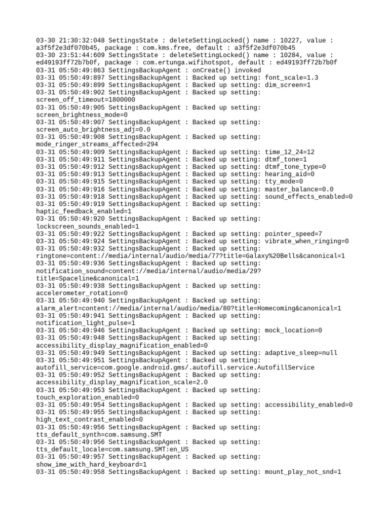 Settings Provider Pdf Java Programming Language Backup