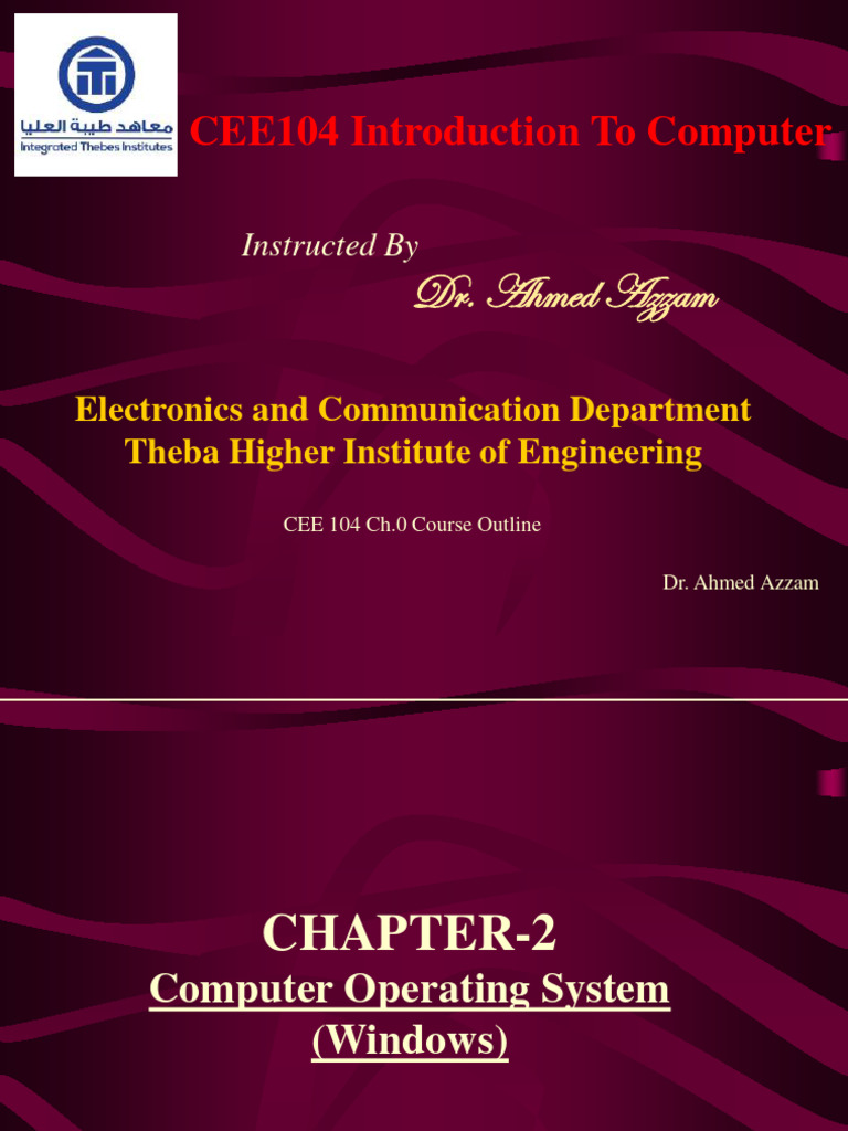 Operating Systems (Ch-2) | PDF | Malware | Microsoft Windows