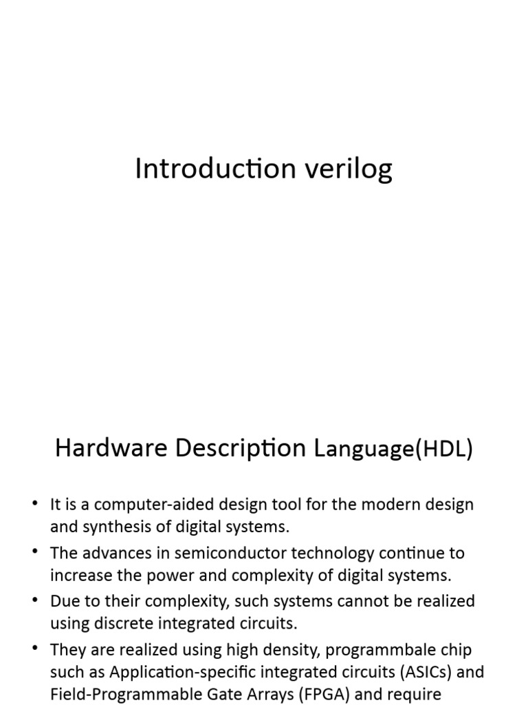 Introduction Verilog_MODULE 4 | PDF | Hardware Description Language ... Introduction Verilog_MODULE 4 | PDF | Hardware Description Language ...