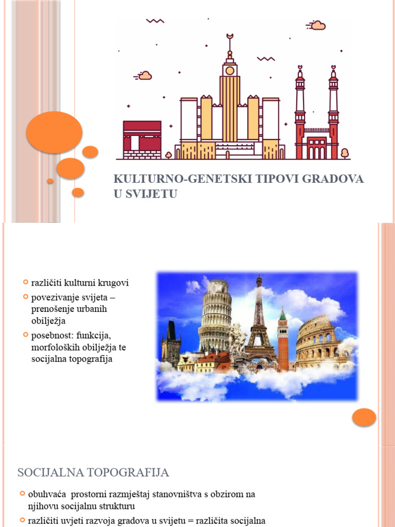 7 - Kulturno-Genetski Tipovi Gradova U Svijetu | PDF