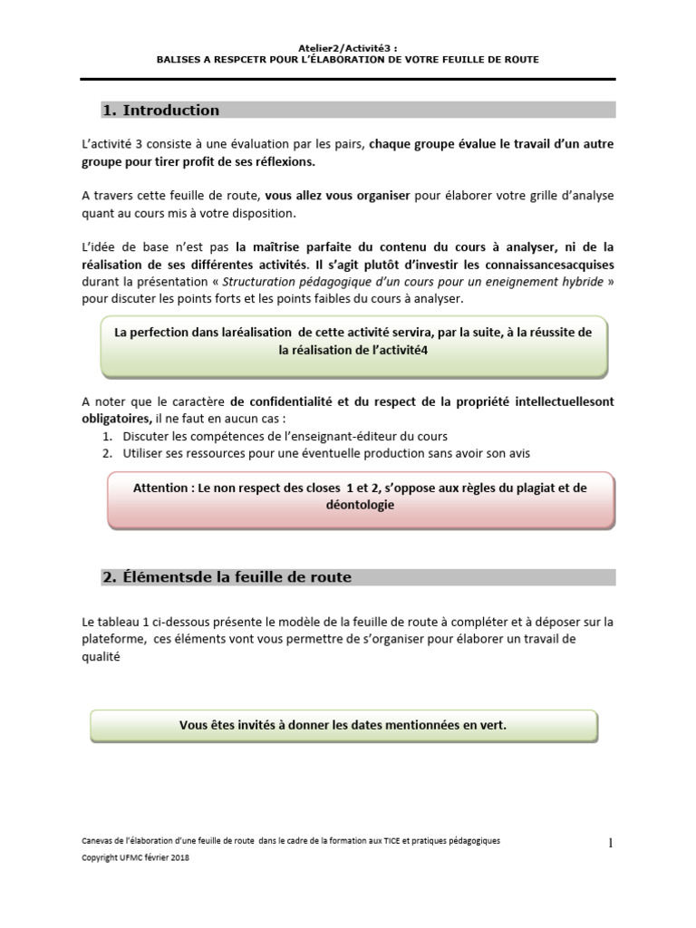 Modèle de La Grille D'analyse Et Feuille de Route | PDF | Évolution de ...